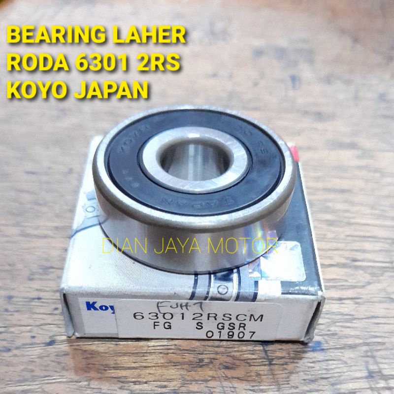 Jual BEARING LAHER RODA 6301 2RS KOYO JAPAN ASLI HARGA SATUAN | Shopee Indonesia