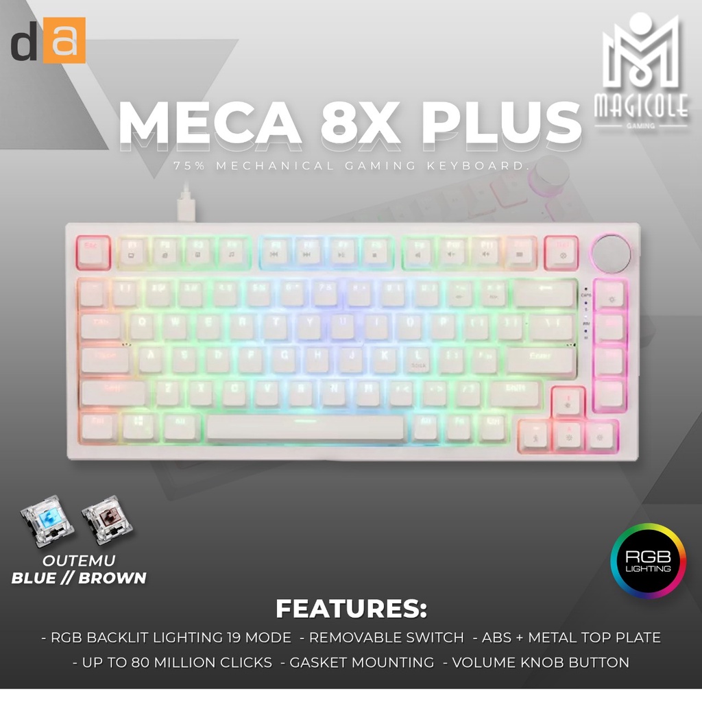Jual Digital Alliance Meca 8X PLUS Gasket Mount Mechanical Gaming ...