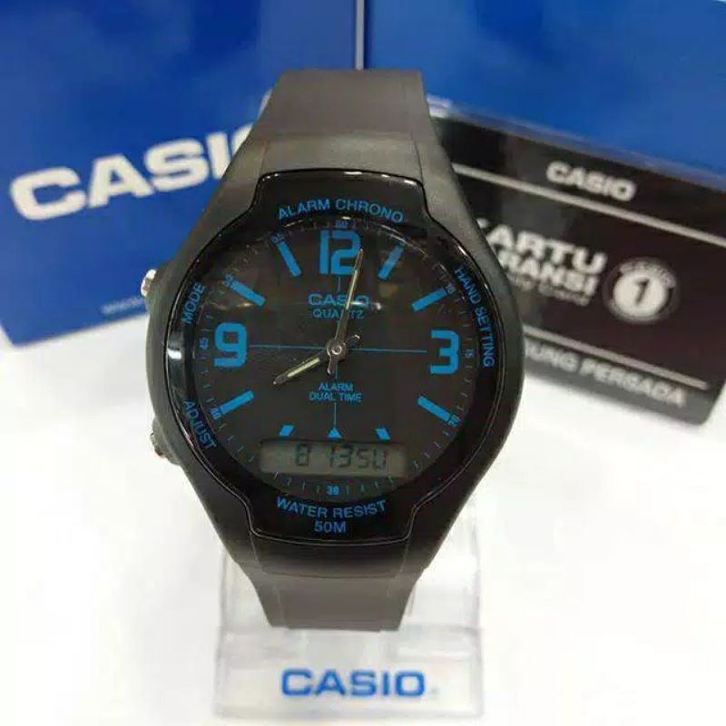 Jual CASIO AW-90H-2BVDF PRIA ORIGINAL GARANSI RESMI 1 TAHUN | Shopee Indonesia