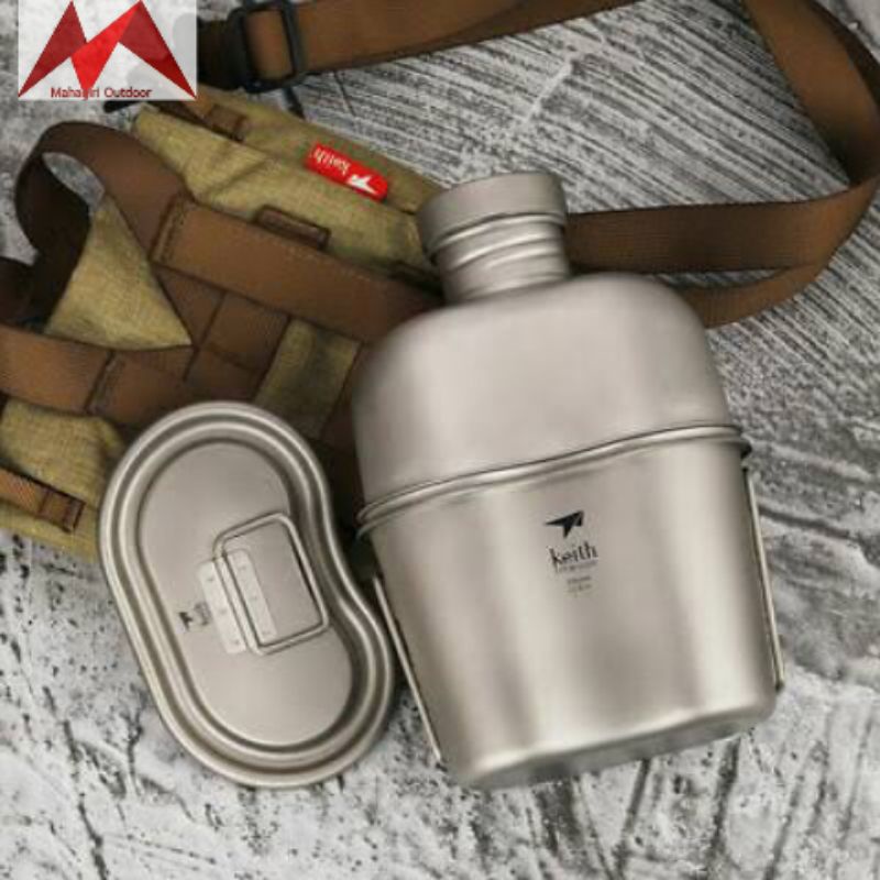 Jual Keith Ti3060 titanium canteen mess kit army military bushcraft ...
