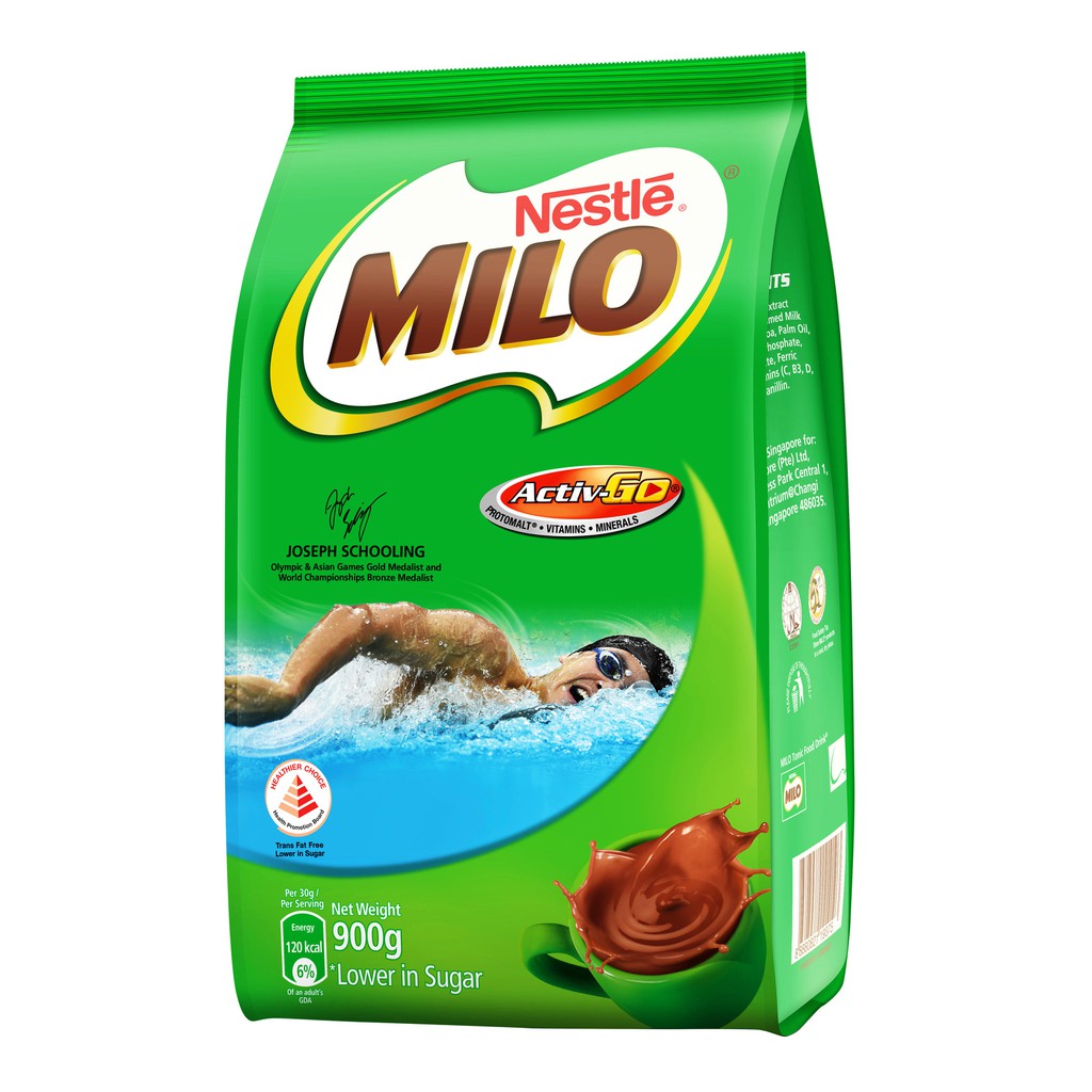 Jual Milo Instant Chocolate Malt Drink Powder Refill - Regular 900g ...