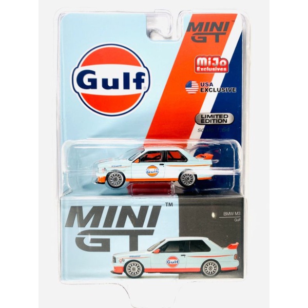 Jual Mini GT BMW M3 Gulf Racing Livery #10 Light Blue Orange color LHD ...