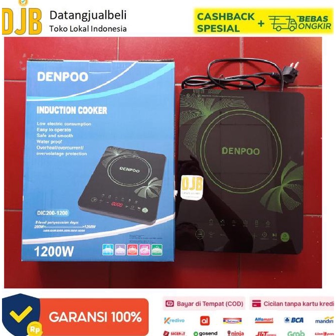 Jual Denpoo Kompor Listrik Induksi Low Watt Dic 200 1200W Portable Garansi Dvpcenter | Shopee ...