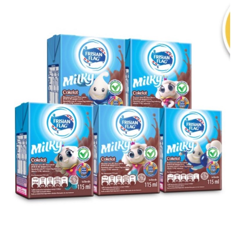 Jual Susu kotak frisian Flag milky UHT 115ml | Shopee Indonesia