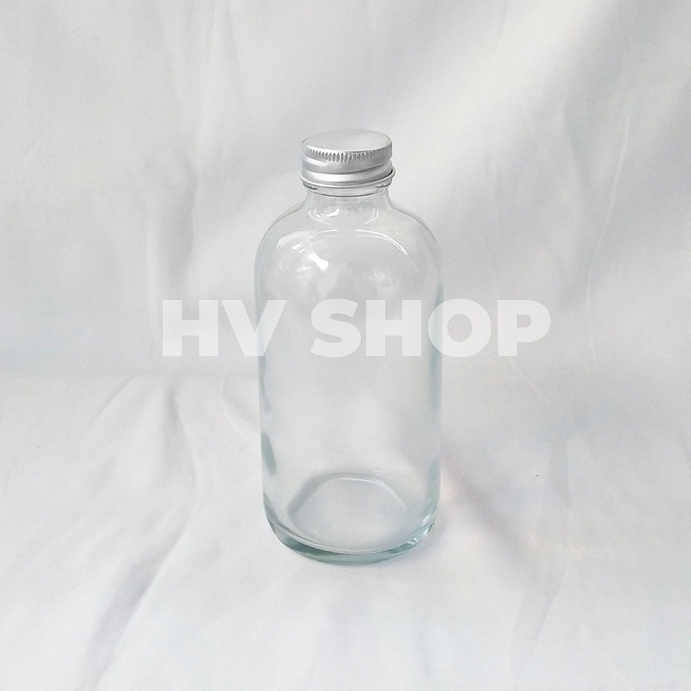 Jual BOTOL KACA BENTUK BULAT / BOTOL BOSTON UKURAN 250 ML | Shopee ...