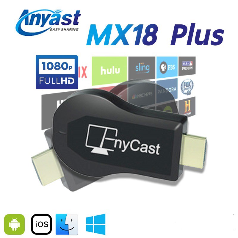 Jual Anycast M18 Plus 1080P Wifi HDTV Wireless HDTV Dongle Wireless ...