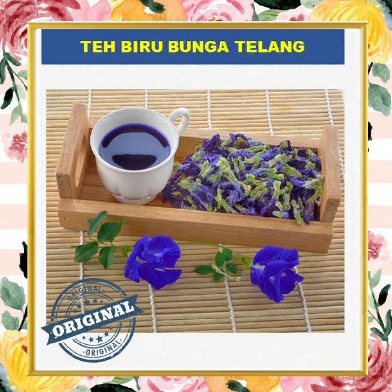 Jual Teh biru Bunga Telang kemasan 100gr | Shopee Indonesia