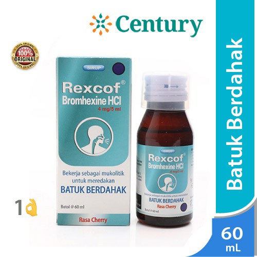 Jual Rexcof Syrup Rasa Cherry 60ml / Batuk Berdahak / Obat Batuk ...