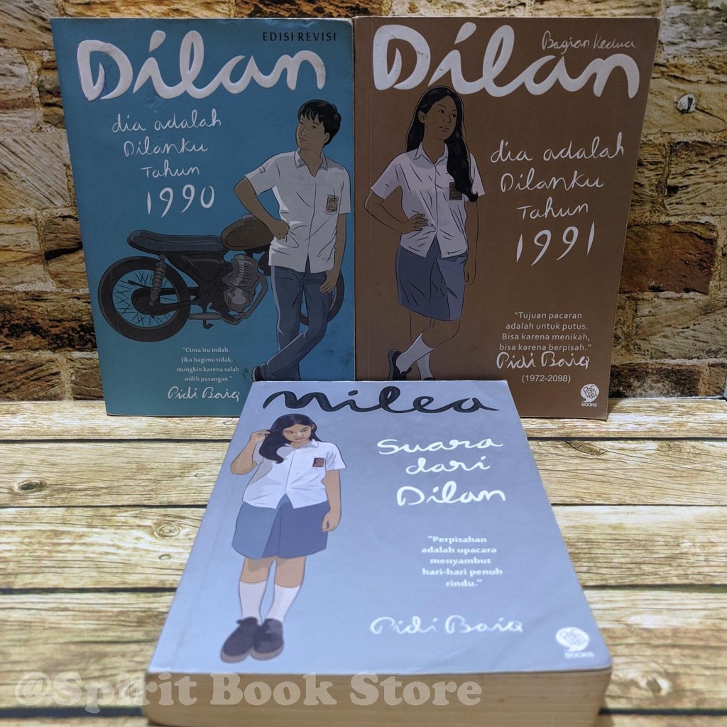 Jual Paket buku novel Dilan 1990 1991 dan Milea Original | Shopee Indonesia