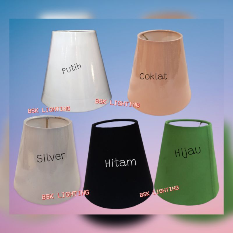 Jual Kap lampu jepit chandelier/kap lampu jepit/Kap lampu gantung ...