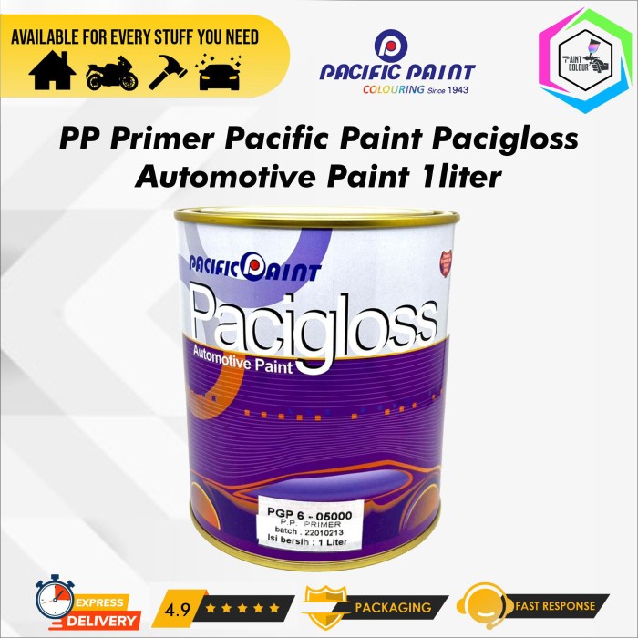Jual PP Primer Pacific Paint Pacigloss Automotive Paint 1liter | Shopee ...