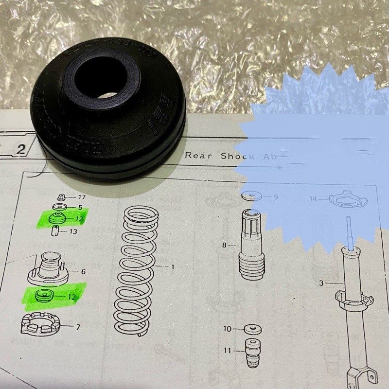 Jual Karet Support Suport Shock Breaker Belakang Crv Gen 1 Crv Gen 2 ...