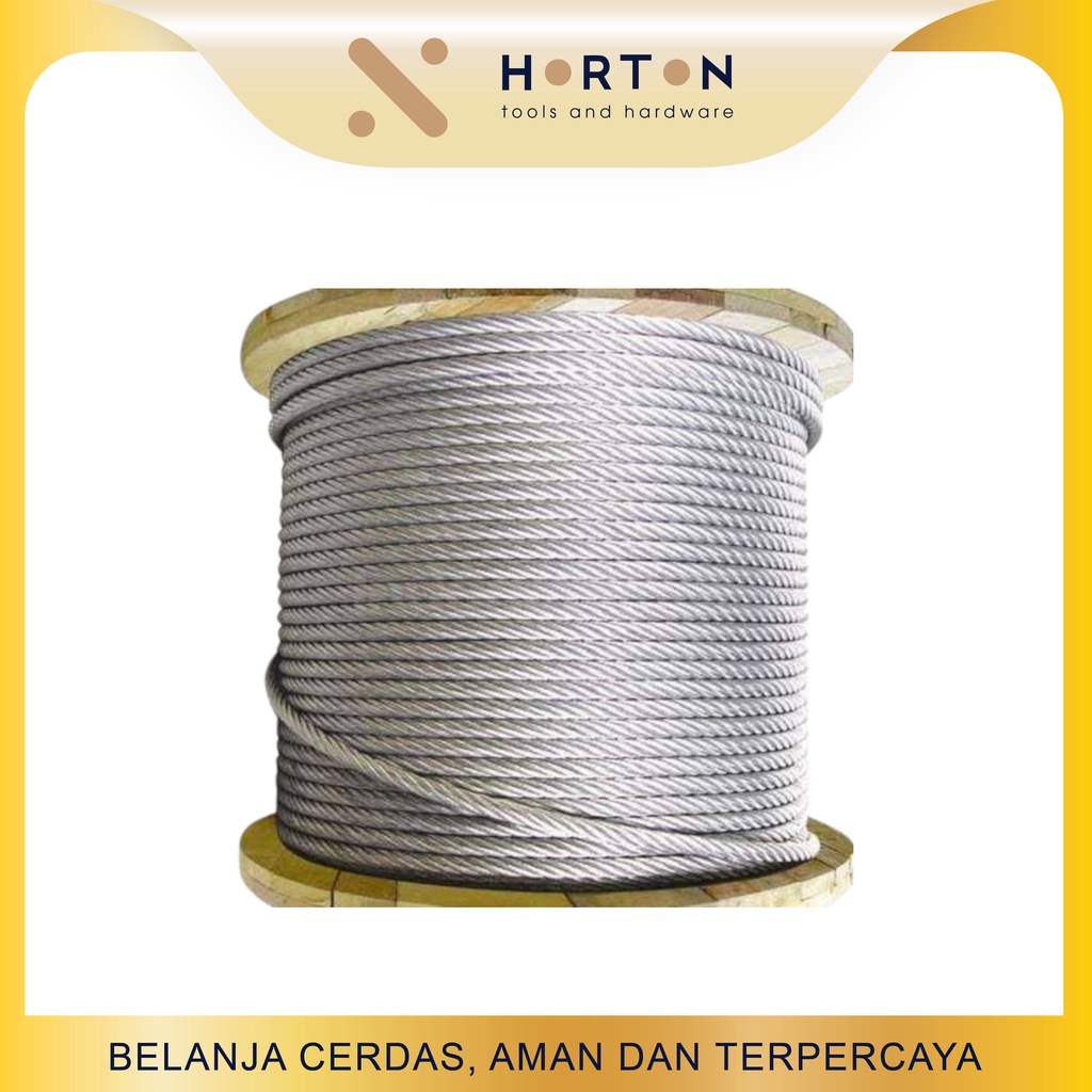 Jual Kawat Seling Baja / Wire Rope / Kawat Seling / Kawat Baja IWRC | Shopee Indonesia
