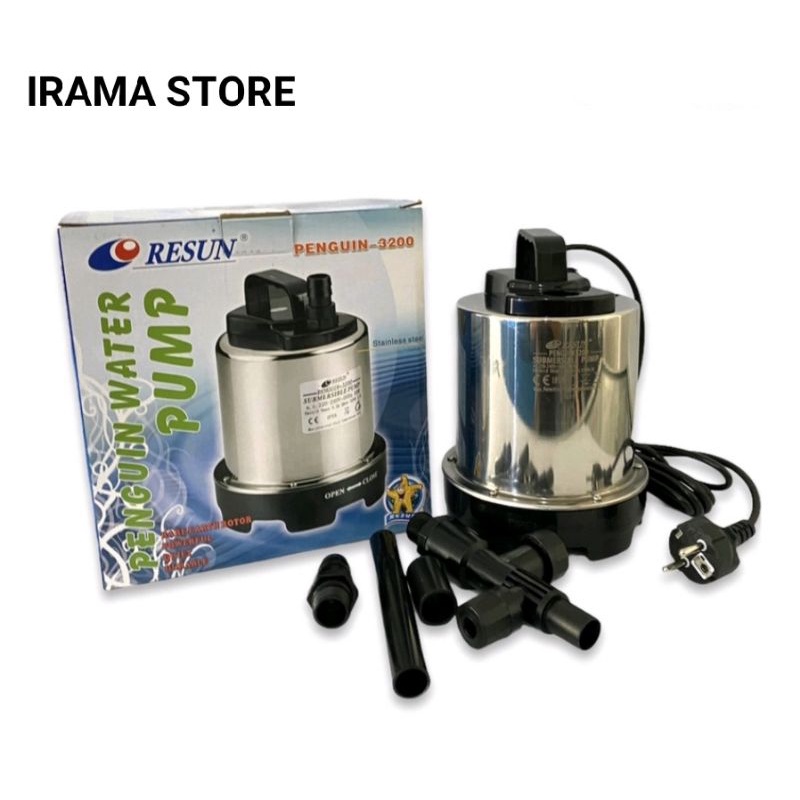Jual RESUN PENGUIN 3200 Submersible Water Pump Pompa Kolam Pompa Celup ...