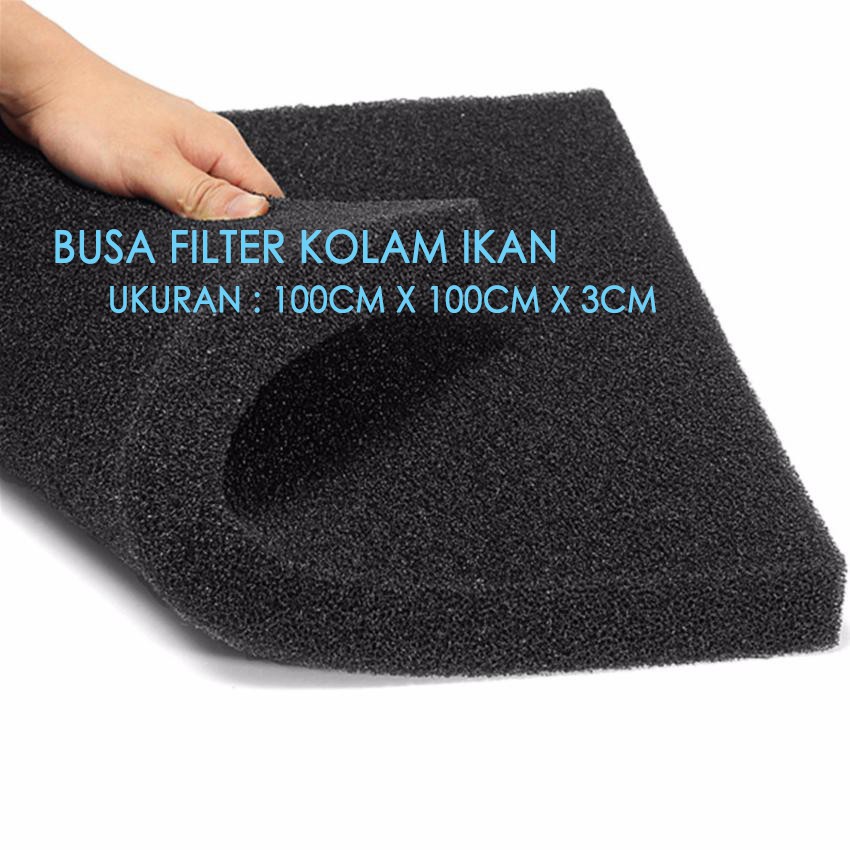 Jual BUSA FILTER KOLAM IKAN-BIO FILTER FOAM UKURAN 100cm X 100cm x 3cm ...