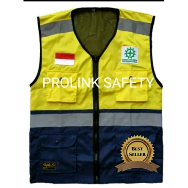 Jual ROMPI SAFETY BAHAN KAIN DRILL KUNING KOMBINASI DONGKER | Shopee ...