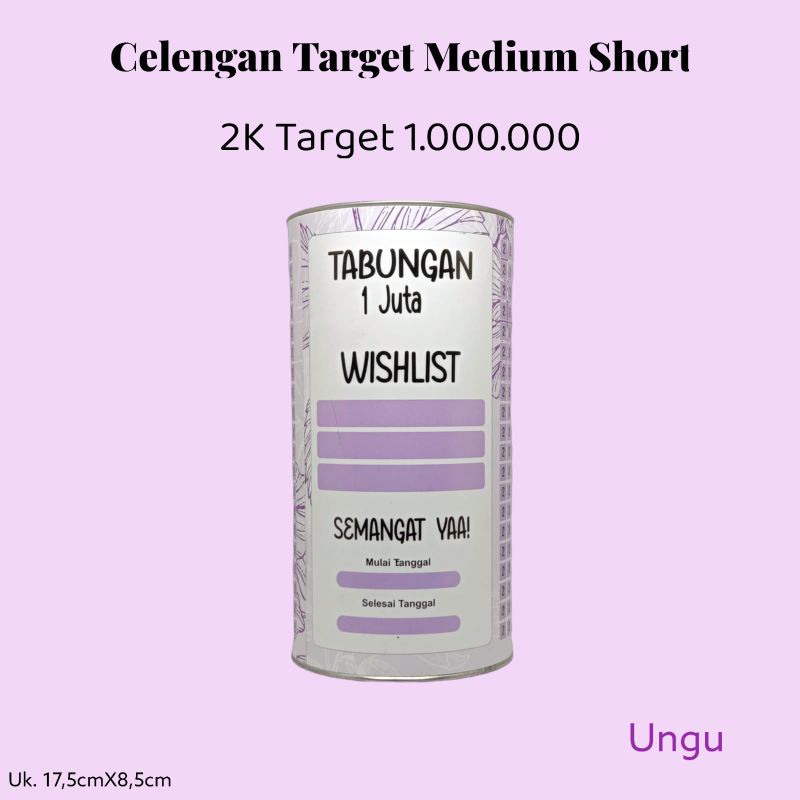 Jual CELENGAN TARGET 2K TARGET 1JT TABUNGAN TARGET VIRAL CELENGAN ...