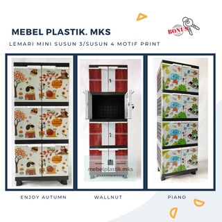 Jual Lemari Plastik/ Lemari Rotan/ Lemari Mini/ Lemari Kaca Kunci ...