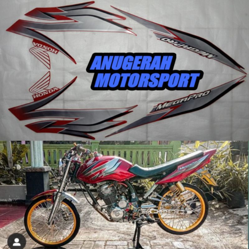 Jual striping Honda Megapro Primus 2009 merah ( MP / Mega pro ...
