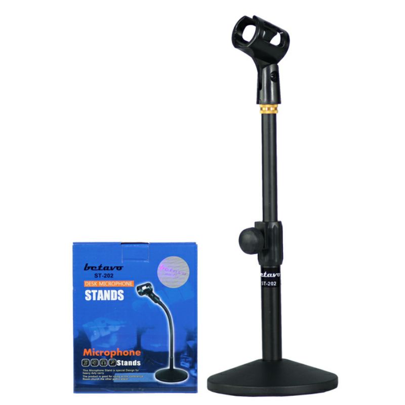 Jual Stand Mic Meja Kaki bulat ST 202 original Stand microphone ...