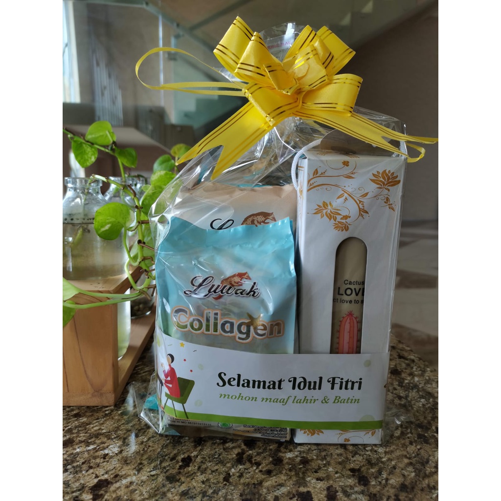 Jual PAKET KOPI COLLGEN BAG+WHITE BAG + BOTOL | Shopee Indonesia