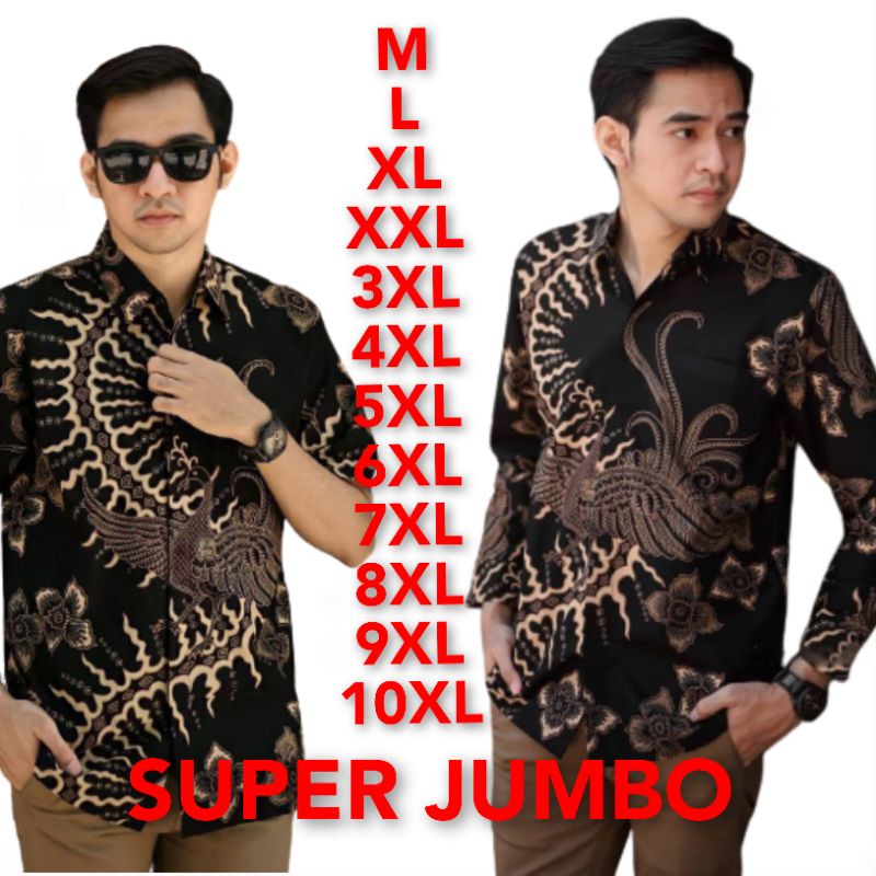Jual Batik pria tradisional jumbo M L XL XXL 10XL kemeja batik | Shopee Indonesia