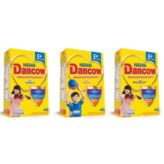Jual DANCOW 5+ ALL VARIANT 800GR /BOX - VANILLA | Shopee Indonesia