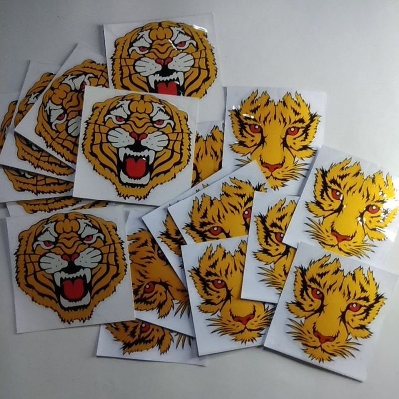 Jual Sticker Cutting Tumpuk Kepala Macan | Shopee Indonesia