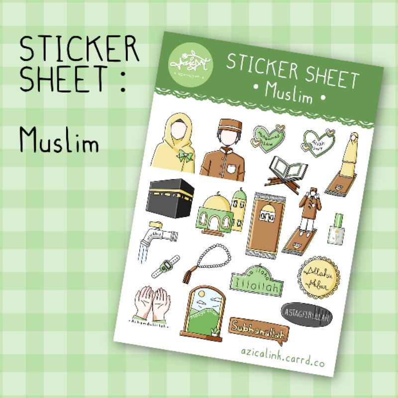 Jual Sticker Aesthetic Journal Tema Muslim Islami Islam Hijab Sajadah ...