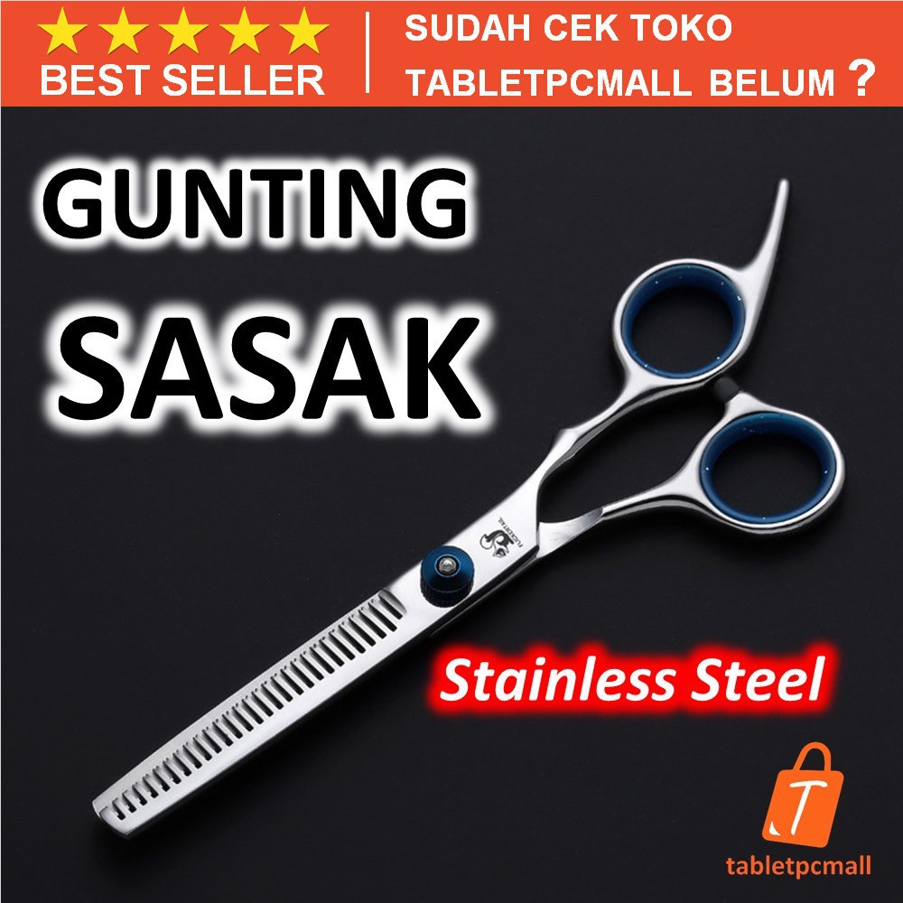 Jual Paket Gunting Rambut Steanles Set Plus Dompet Bag Komplit Gunting ...