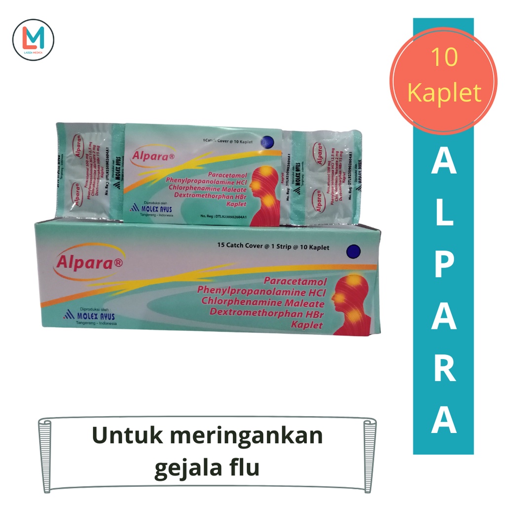 Jual Alpara 1 Strip 10 Kaplet | Obat Demam, Flu, Batuk, dan Pilek ...