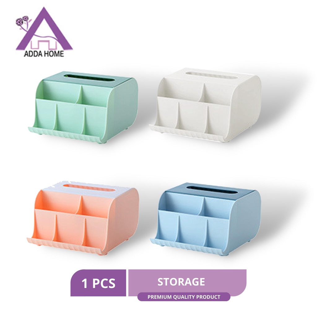 Jual Rak Kotak Tisu Serbaguna Plastik Tissue Organizer ATK Kosmetik ...