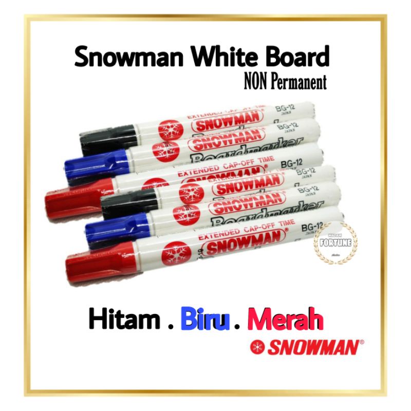 Jual Snowman White board marker / spidol non permanent | Shopee Indonesia