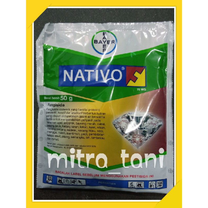 Jual fungisida sistemik NATIVO 75WG isi 50gram dari BAYER untuk ...