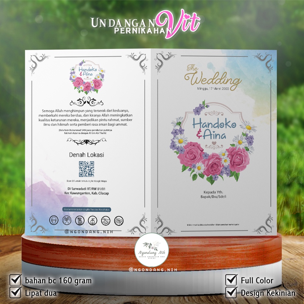 Jual undangan pernikahan custom isi 50pcs | Shopee Indonesia