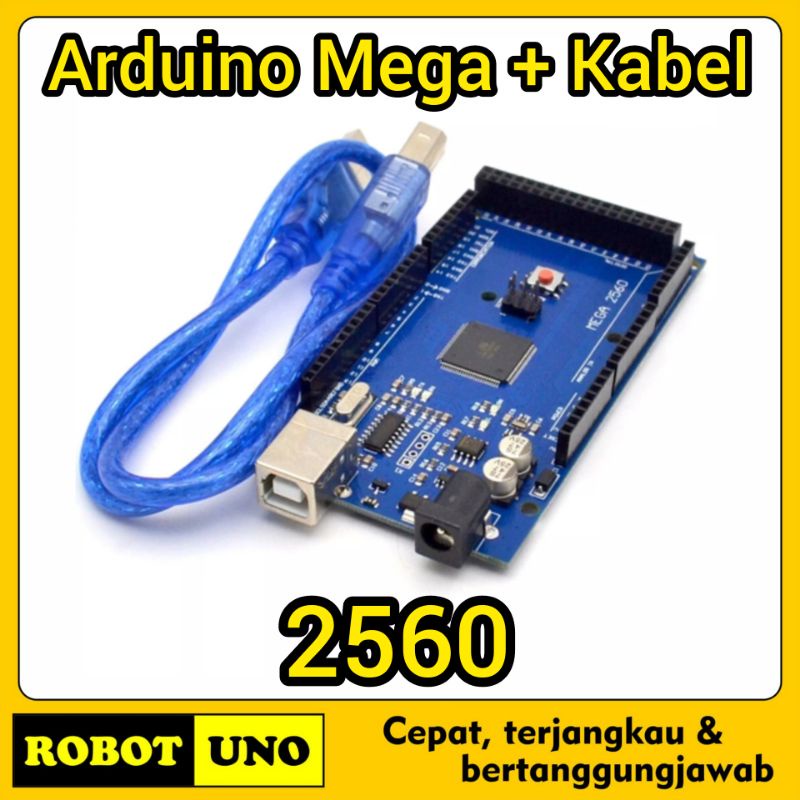 Jual Arduino Mega 2560 R3 CH340 ATmega 2560 + Kabel USB | Shopee Indonesia