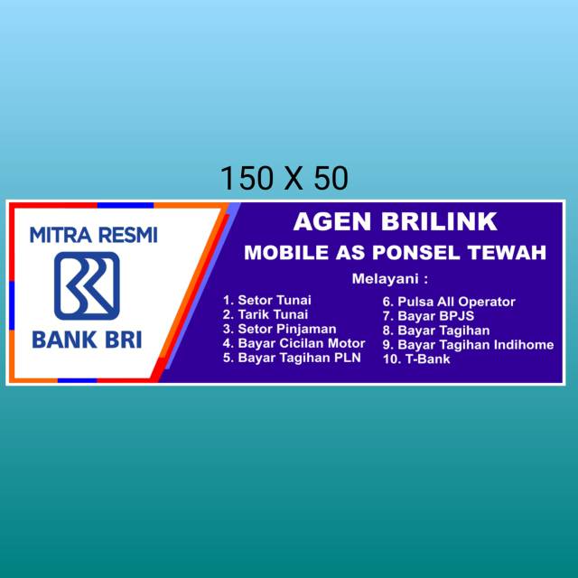 Jual Banner spanduk agen bri link ukuran 150 X 50 termurah | Shopee ...