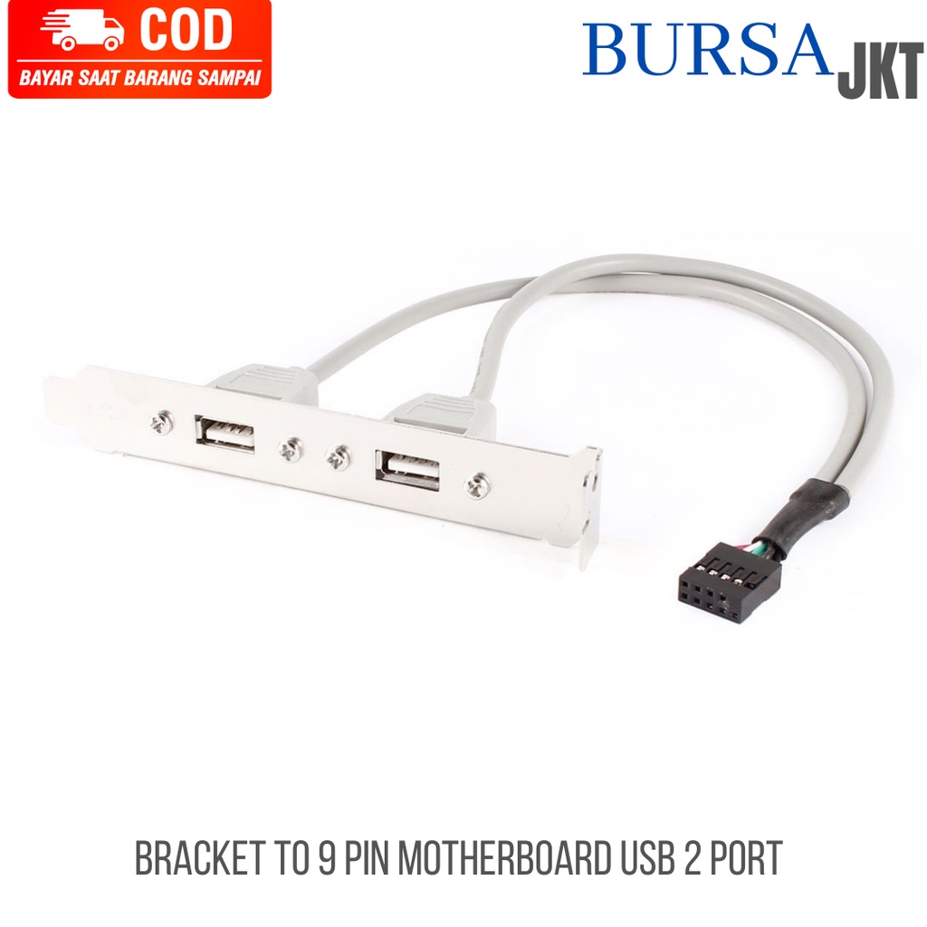 Jual USB 2.0 TAMBAHAN 2 PORT UNTUK CASING BELAKANG PC MOUNT PANEL ...