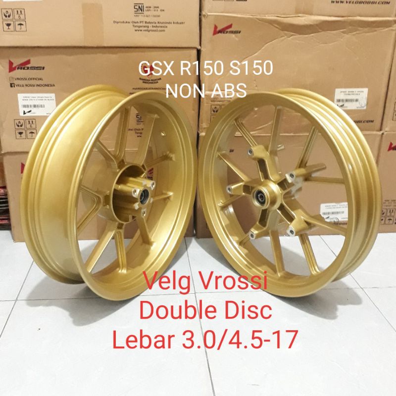 Jual Velg Rossi GSX 150 Triple Disk lebar 3.0 / 4.5 inc roda velk pelek ...