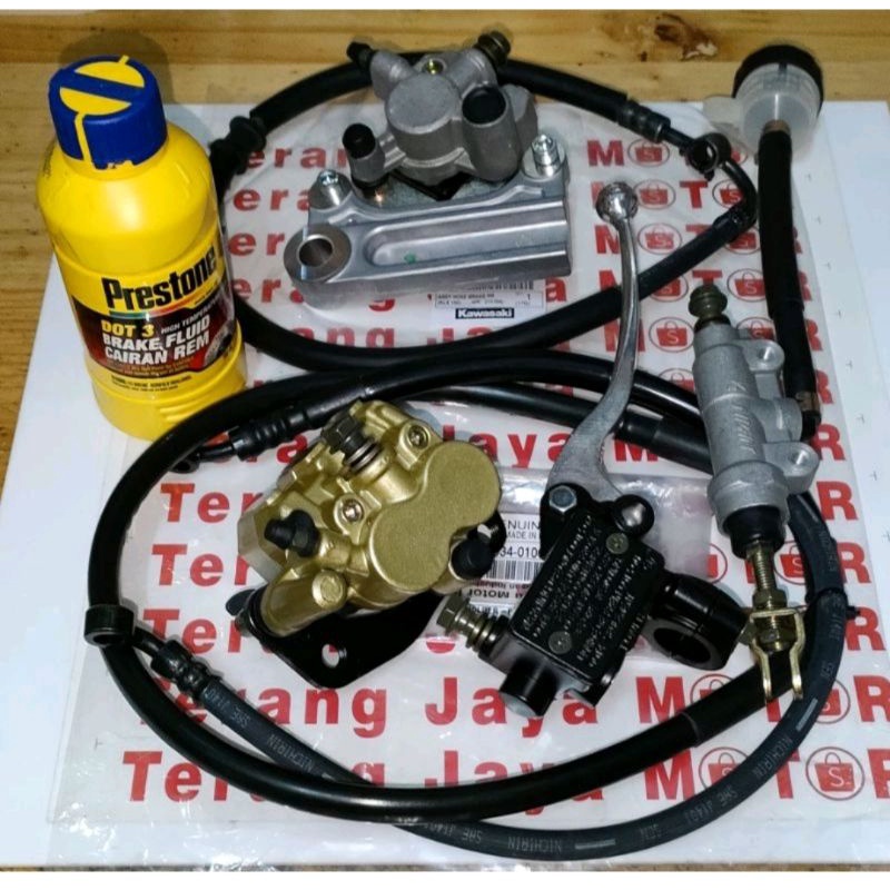 Jual PAKET CAKRAM SET KALIPER DEPAN BELAKANG KLX 150 S L G D TRACKER | Shopee Indonesia