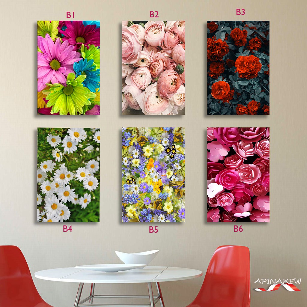 Jual Hiasan Dinding Bunga Dekorasi Rumah Poster Kayu Pajangan Hiasan ...
