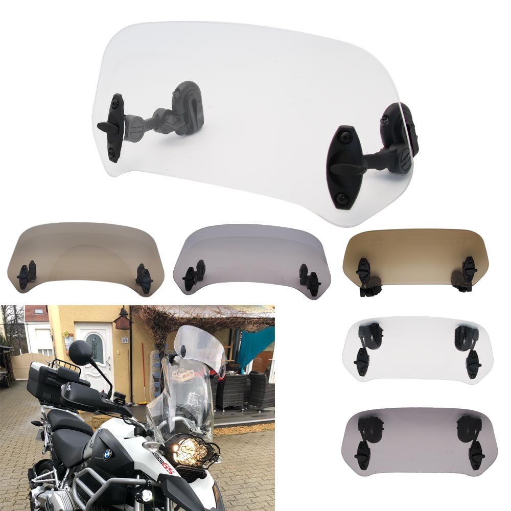 Jual &Motorcycle Windshield Extension Spoiler Windscreen Air Deflector ...