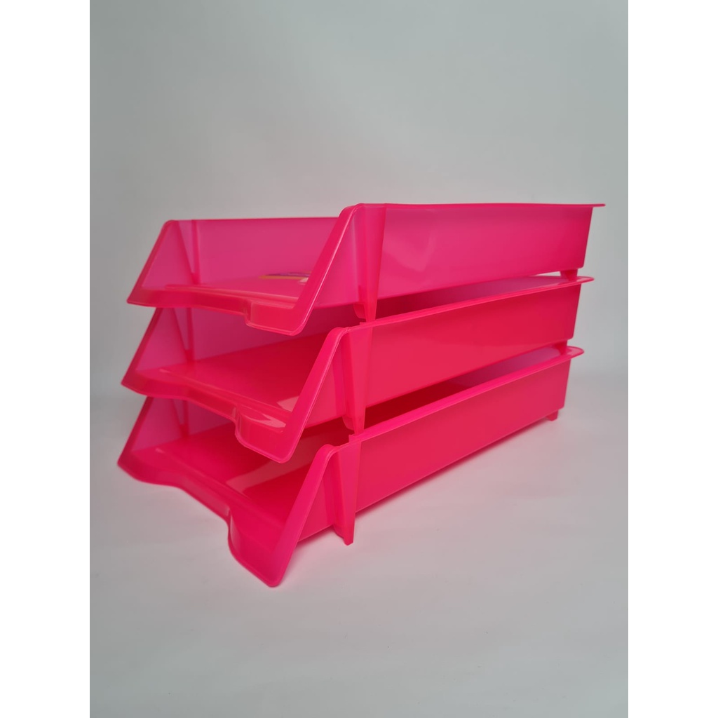 Jual Rak Kertas Dokumen Meja Elevated Tray Paper Tray F4 Warna Rak ...