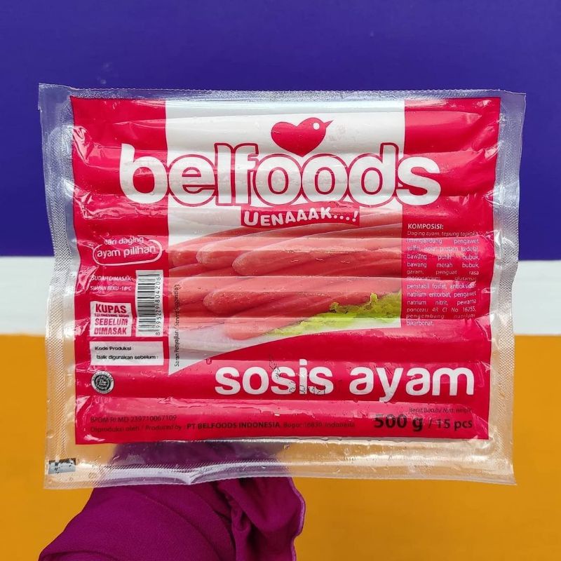 Jual Belfoods sosis ayam uenaaak 500 gr | Shopee Indonesia