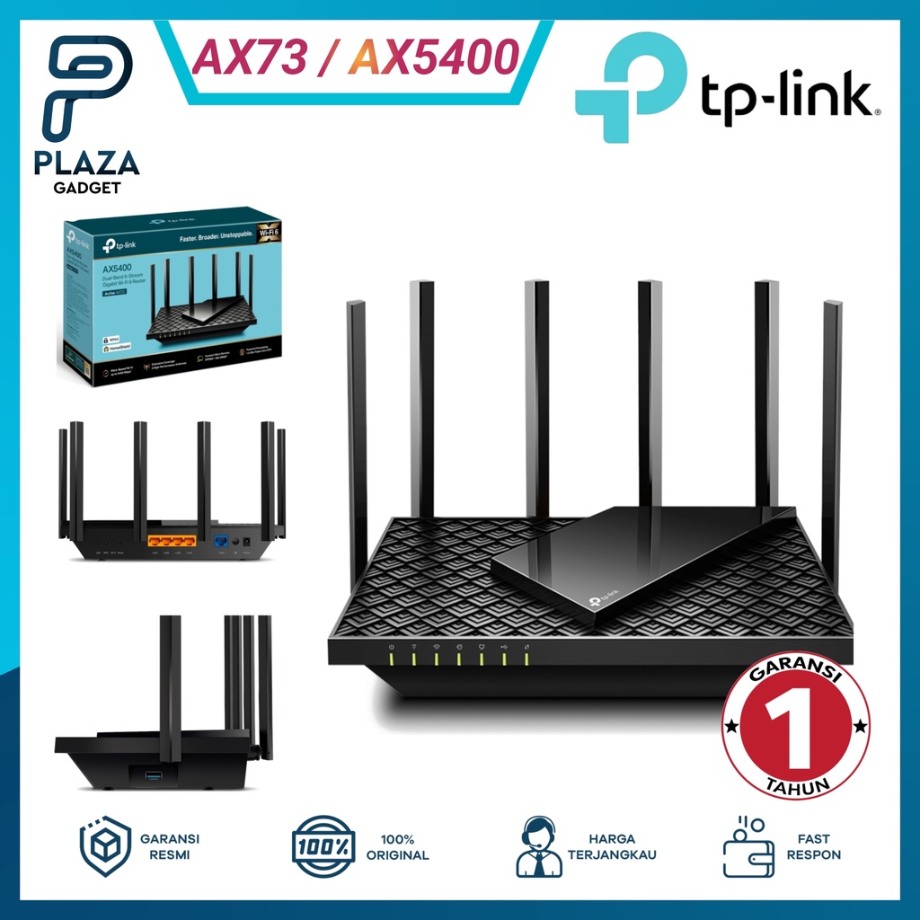 Jual TP-Link Archer AX73 AX5400 Dual-Band Gigabit Wi-Fi 6 Router ...