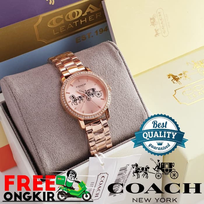 Jual Jam Tangan Wanita Merk Coach Original100% Type : 14502977 Baterai ...