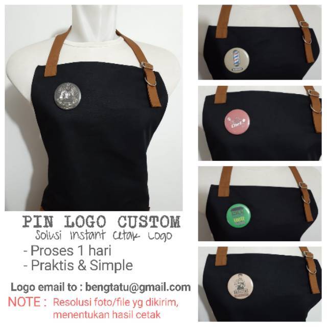 Jual Pin Cetak Logo (Paket 2 pcs) | Shopee Indonesia