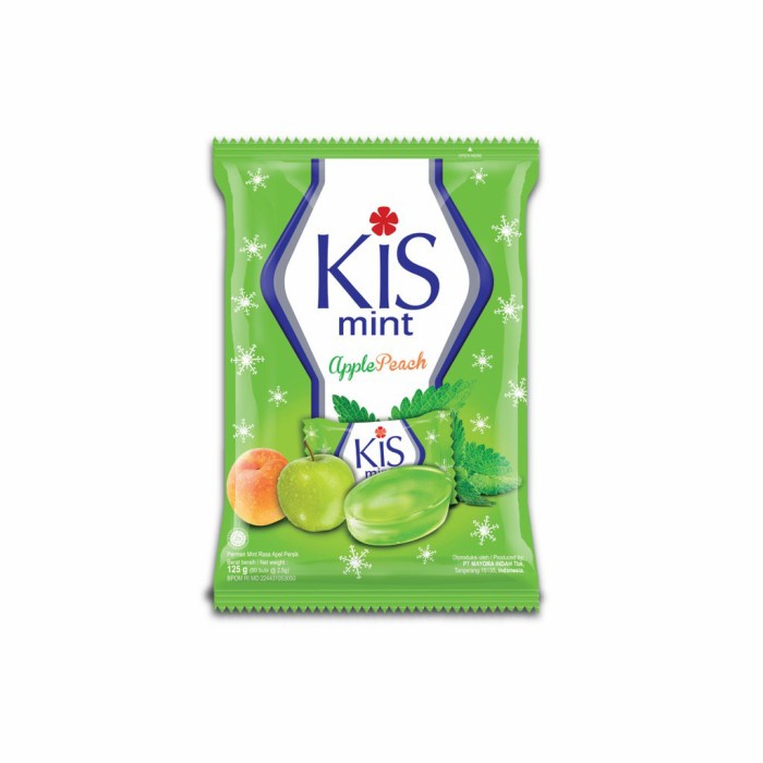 Jual Permen Kis Rasa Apple Peach Pack isi 50 Pcs | Shopee Indonesia