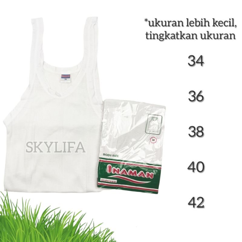 Jual Kaos dalam Singlet Pria Cowok Dewasa Remaja Inaman Ukuran 32 34 36 ...