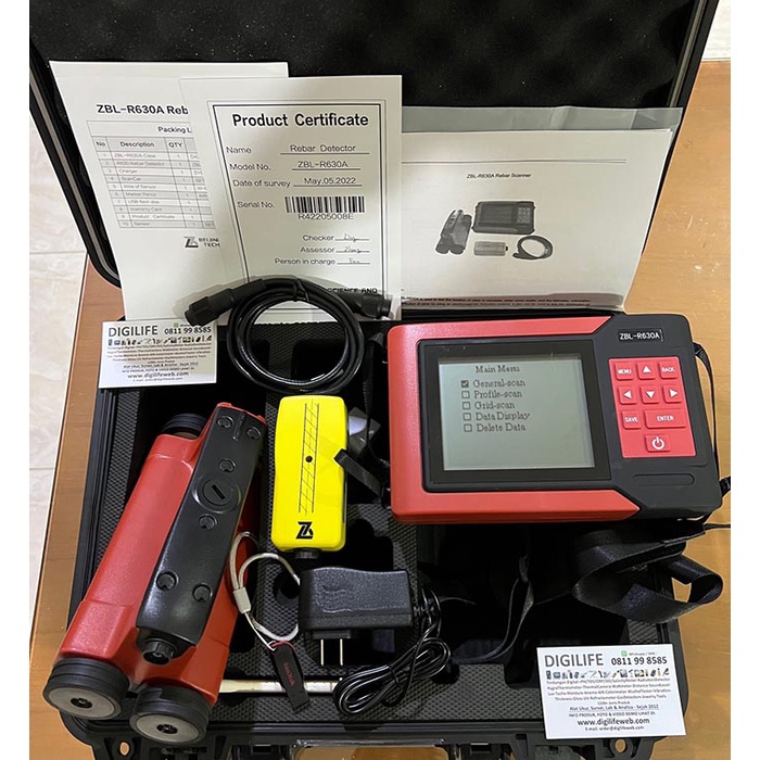 Jual Concrete Rebar Locator ZBL-R630A Scanner Detector ZBLR630A Finder ...
